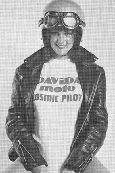 Davida T-Shirts - Black with White Davida Cosmic Pilot Logo – Davida SMML